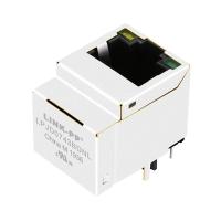 China Halo HFJV1-1G41-L12RL Compatible LINK-PP LPJD0743BDNL 10/100/1000 Base-T Vertical Industrial RJ45 Ethernet Connector Yellow/Green LED for sale