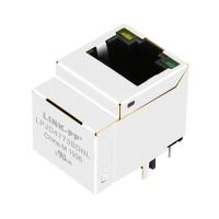 China Halo HFJV1-E1G16-L12RL Compatible LINK-PP LPJD4773BDNL 10/100/1000 Base-T Yellow/Green LED  Vertical Industrial RJ45 Ethernet Connector for sale