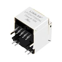China Halo HFJV1-E1G16-L12RL Compatible LINK-PP LPJD4773BDNL 10/100/1000 Base-T Yellow/Green LED  Vertical Industrial RJ45 Ethernet Connector for sale