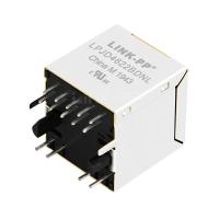 China Pulse JXD2-9015NL Compatible LINK-PP LPJD4622BDNL 100/1000 Base-T Integrated Magnetics Yellow/Green Led Vertical RJ45 Modular Jack Connectors for sale