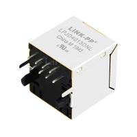 China LPJD4013DNL RJ45 Magnetic Jack Vertical Mount 10/100 Base-T Without Led Single Port for sale