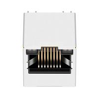 China LPJD4601B4NL 100/1000 Base-T Vertical RJ45 Female Connector Green&Yellow/Green&Yellow LED for sale