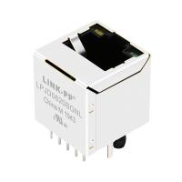 China LPJD0620BGNL 10/100/1000 Base-T Vertical RJ45 Female Connector Yellow/Green LED for sale