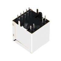 China LPJD0620BGNL 10/100/1000 Base-T Vertical RJ45 Female Connector Yellow/Green LED for sale