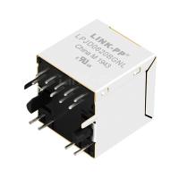 China LPJD0620BGNL 10/100/1000 Base-T Vertical RJ45 Female Connector Yellow/Green LED for sale