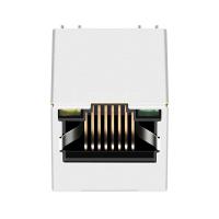 China LPJD0620BGNL 10/100/1000 Base-T Vertical RJ45 Female Connector Yellow/Green LED for sale