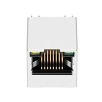 China LPJD4743BDNL 1000 Base-T Vertical RJ45 Female Connector Yellow/Green LED for sale