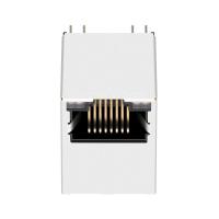 China LPJD4835B51NL RJ45 Vertical Ethernet Jack 10/100/1000 Base-T Green&Yellow/Yellow&Green LED for sale