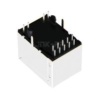 China LPJD4835B51NL RJ45 Vertical Ethernet Jack 10/100/1000 Base-T Green&Yellow/Yellow&Green LED for sale