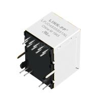 China LPJD4835B51NL RJ45 Vertical Ethernet Jack 10/100/1000 Base-T Green&Yellow/Yellow&Green LED for sale