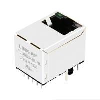 China LPJD0834BUNL 180 Degree Vertical RJ45 Jack With Integrated Magnetics 1000 Base-T Green/Yellow&Green Led for sale