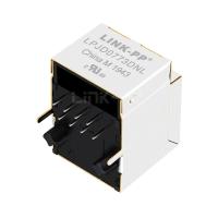 China Halo HFJV1-1G16RL Compatible LINK-PP LPJD0773DNL 1000 Base-T RJ45 Vertical Magnetic Jack Without LED for sale