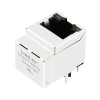 China LPJD0718BFNL RJ45 Gigabit Vertical Jack With 1000 Base-T Magnetics Green/Green LEDs for sale