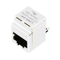 China Halo HFJV1-1G01RL Compatible LINK-PP LPJD0713DNL 1000 Base-T RJ45 Vertical Magnetic Jack Without Leds for sale