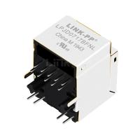 China Halo HFJV1-1G06-L11RL Compatible LINK-PP LPJD0717BFNL Gigabit RJ45 Vertical Jack 1000 Base-T With Magnetics Green/Green LEDs for sale