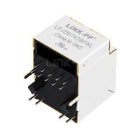 China Halo HFJV1-1G41-L11RL Compatible LINK-PP LPJD0743BFNL 1000 Base-T RJ45 Vertical Jack With Magnetics Green/Green LEDs for sale