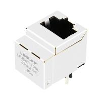 China Halo HFJV1-1G06RL Compatible LINK-PP LPJD0717DNL 1000 Base-T Vertical RJ45 Magnetic Connector Without Leds for sale
