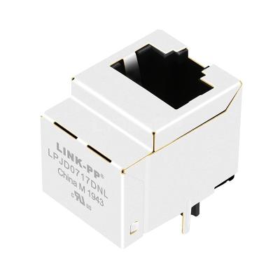 China Halo HFJV1-1G06RL Compatible LINK-PP LPJD0717DNL 1000 Base-T Vertical RJ45 Magnetic Connector Without Leds for sale