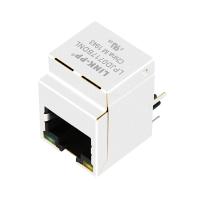 China Halo HFJV1-1G06RL Compatible LINK-PP LPJD0717BDNL 1000 Base-T Vertical RJ45 Magnetic Jack Yellow/Green Leds for sale