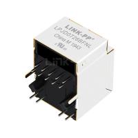 China Halo HFJV1-1G11-L11RL Compatible LINK-PP LPJD0726BFNL 1000 Base-T Vertical Gigabit RJ45 MagJack Connector Green/Green Leds for sale