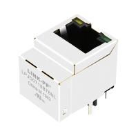 China LPJD0718B78NL 1000 Base-T Gigabit Vertical RJ45 MagJack Connector Orange/Green Leds for sale
