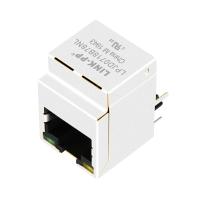 China LPJD0718B78NL 1000 Base-T Gigabit Vertical RJ45 MagJack Connector Orange/Green Leds for sale