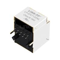 China Halo HFJV1-E1G01RL Compatible LINK-PP LPJD4713DNL 1000 Base-T RJ45 Vertical MagJack Connector Without Leds for sale