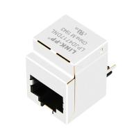 China Halo HFJV1-E1G06RL Compatible LINK-PP LPJD4717DNL 1000 Base-T Vertical MagJack Gigabit RJ45 Connector Without Leds for sale