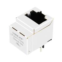 China Halo HFJV1-E1G06RL Compatible LINK-PP LPJD4717DNL 1000 Base-T Vertical MagJack Gigabit RJ45 Connector Without Leds for sale