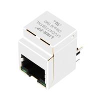 China Halo HFJV1-E1G16-L11RL Compatible LINK-PP LPJD4773BFNL Vertical RJ45 Jack with 1000 Base-T Integrated Magnetics Green/Green Leds for sale