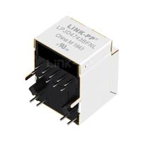 China Halo HFJV1-E1G41-L11RL Compatible LINK-PP LPJD4743BFNL Vertical RJ45 Connector with 1000 Base-T Integrated Magnetics Green/Green Leds for sale