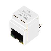 China LPJD4717BDNL Gigabit Vertical RJ45 Connector With 1000 Base-T Magnetics Yellow/Green Leds for sale