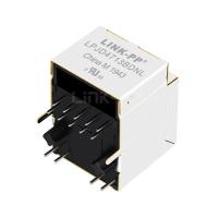 China LPJD4713BDNL  1000 Base-T  Gigabit Vertical RJ45 Magnetics Connector With Yellow/Green Leds for sale