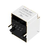 China Halo HFJV1-1G11RL Compatible LINK-PP LPJD0726DNL 1000 Base-T Vertical Gigabit RJ45 MagJack Without Leds for sale