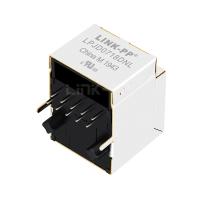 China Halo HFJV1-1G46RL Compatible LINK-PP LPJD0718DNL 100/1000 Base-T Vertical RJ45 Gigabit MagJack Without Leds for sale