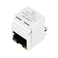 China LPJD0718BDNL 100/1000 Base-T RJ45 Gigabit Vertical Jack With Magnetics Yellow/Green Leds for sale