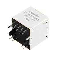 China LPJM0608BANL 2.5G Base-T Single Port Magnetic Vertical RJ45 Jack Female Connector Yellow/Green Led for sale