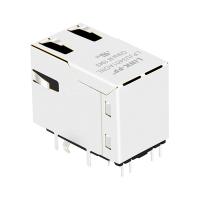 China Belfuse 08211X1T36-F Compatible LINK-PP LPJU3401AONL 10/100 Base-T Tab Up Orange&Green/Yellow LED with Single USB RJ-45 Connector Module for sale