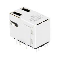 China LPJU3101AGNL 10/100 Base-T Yellow/Green Led Tab UP With Single USB RJ45 Jack Connector for sale