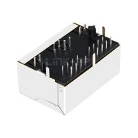 China YDS 62F-1207GYDNW2NL  Compatible LINK-PP LPJ26226BENL 10/100 Base-T 8p8c Tab Down Green/Yellow LED 1x2 Port RJ45 Connector for sale