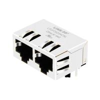 China Pulse J8064E62 Compatible LINK-PP LPJF26204CNL 10/100 Base-T Without Led Tab Down 1x2 Port RJ45 Filtered Connectors for sale