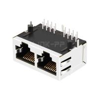 China Pulse J8064E62NL Compatible LINK-PP LPJF26204CNL 10/100 Base-T Without Led Tab Down 1x2 Port RJ45 Magjack Connector for sale