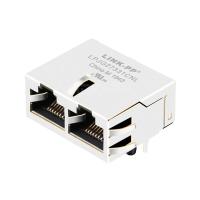 China LPJG27331CNL 10/100/1000 Base-T Without Leds 1x2 Port RJ45 Modular Jack for sale