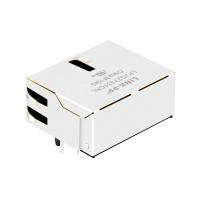 China LPJG27331CNL 10/100/1000 Base-T Without Leds 1x2 Port RJ45 Modular Jack for sale