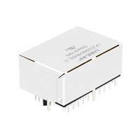 China Pulse JXD1-2016NL Compatible LINK-PP LPJG29864BANL-2 10/100/1000 Base-T Tab Up Yellow/Green LED 1x2 Port RJ45 Network for sale