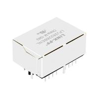 China LPJ26226BENL 10/100 Base-T 8p8c Tab Down Green/Yellow LED 1x2 Port RJ45 Connector for sale