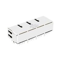 China Belfuse SI-60096-F Compatible LINK-PP LPJ46201AENL 10/100 Base-T Tab Down Green/Yellow LED 1x4 Port Lan Ethernet RJ45 for sale
