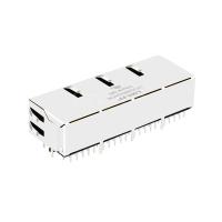 China Halo HFJ14-1G41ER-L11RL Compatible LINK-PP LPJG46843AFNL 10/100/1000 Base-T Tab Down Green/Green LED 1x4 Ethernet Port RJ45 Connector for sale