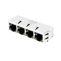 China YDS 64F-1303GYD2NL Compatible LINK-PP LPJG46856AENL 10/100/1000 Base-T Tab Down Green/Yellow LED 1x4 Port Connector Ethernet for sale
