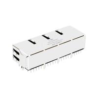 China Pulse JXD0-4015NL Compatible LINK-PP LPJG46945AENL 10/100/1000 Base-T Tab Down Green/Yellow LED 1x4 Port Connector Ethernet for sale